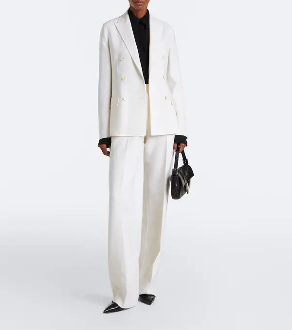 Fendi Double-breasted Virgin Wool Blazer