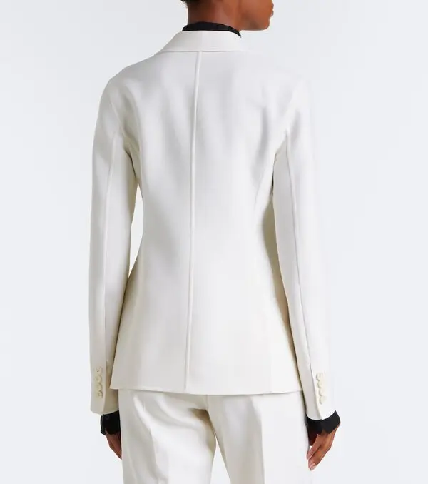 Fendi Double-breasted Virgin Wool Blazer