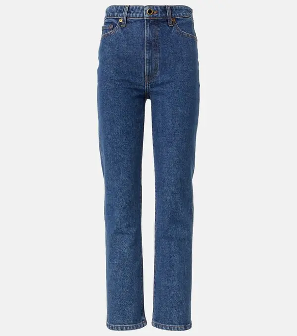 Khaite Abigail High-rise Straight Jeans In Boone