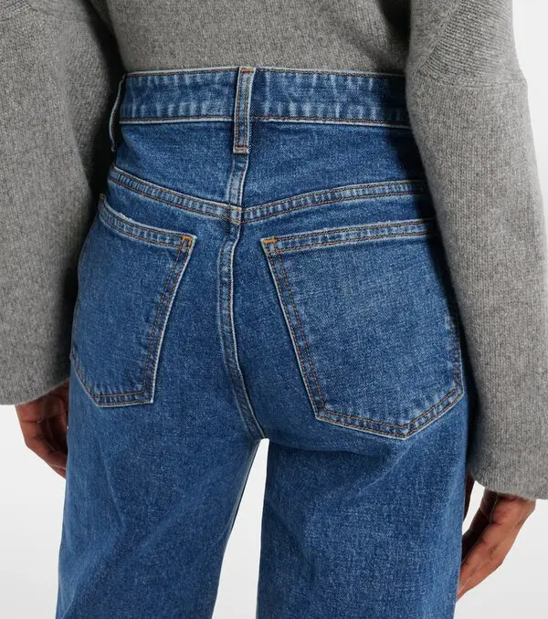 Khaite Abigail High-rise Straight Jeans In Boone