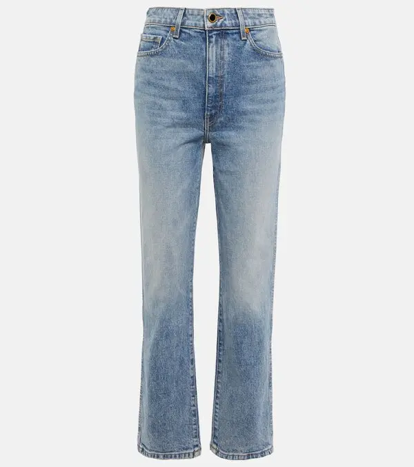 Khaite Abigail High-rise Straight Jeans - Blue