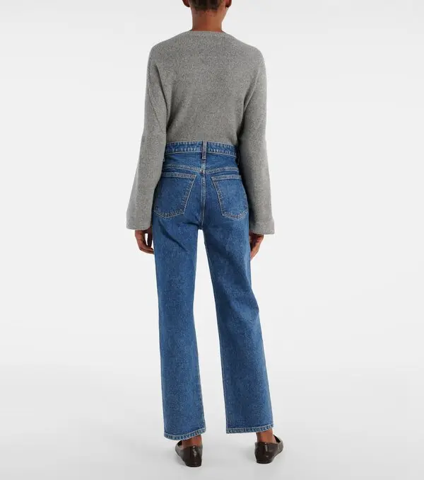 Khaite Abigail High-rise Straight Jeans - Blue