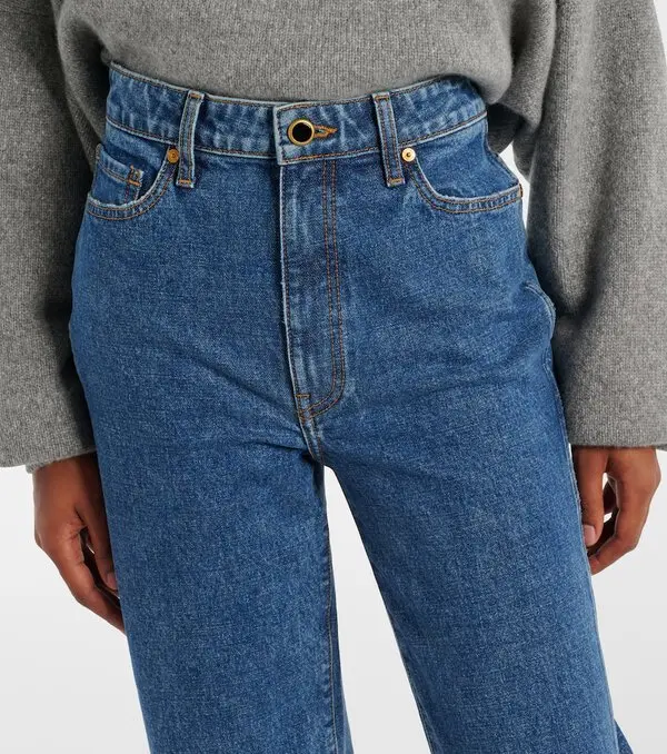Khaite Abigail High-rise Straight Jeans - Blue