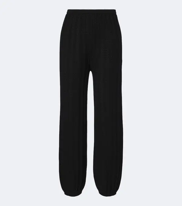ERES Longitude Knitted Cotton-blend Balloon Pants