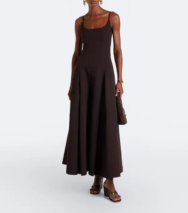Staud Jill Maxi Dress In Earth
