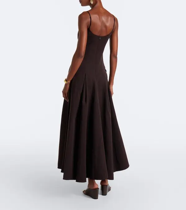 Staud Jill Maxi Dress In Earth