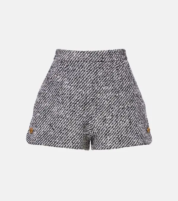 Versace Wool-blend Bouclé Shorts