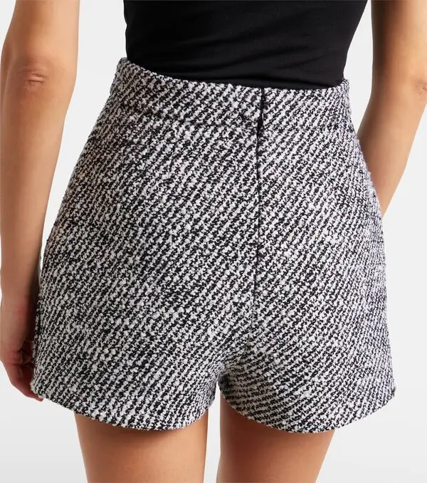 Versace Wool-blend Bouclé Shorts