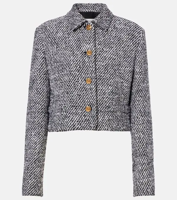Versace Wool-blend Bouclé Jacket