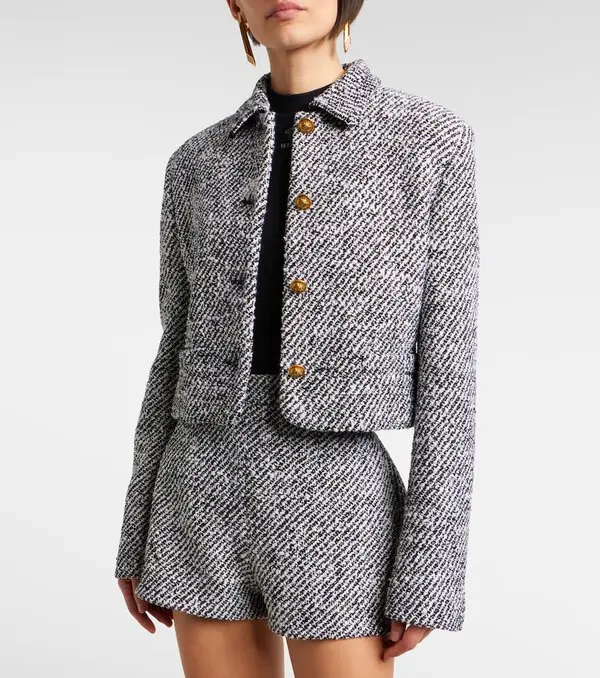 Versace Wool-blend Bouclé Jacket