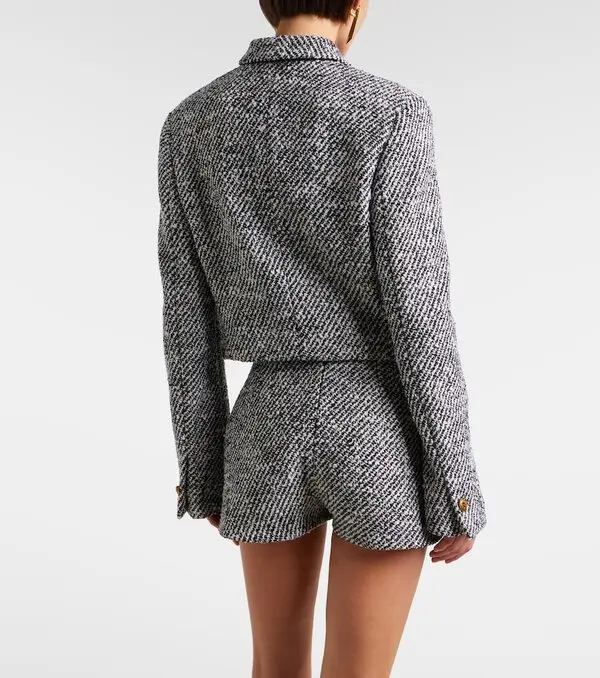 Versace Wool-blend Bouclé Jacket