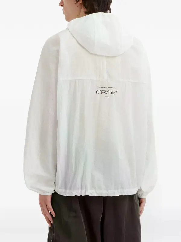 Off-White Diagonals Logo-print Hooded Windbreaker Jacket