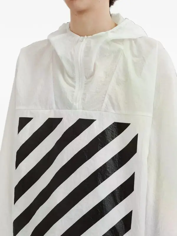 Off-White Diagonals Logo-print Hooded Windbreaker Jacket