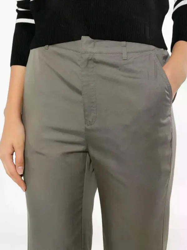 AGNES B. Khaki Drawstring Trousers