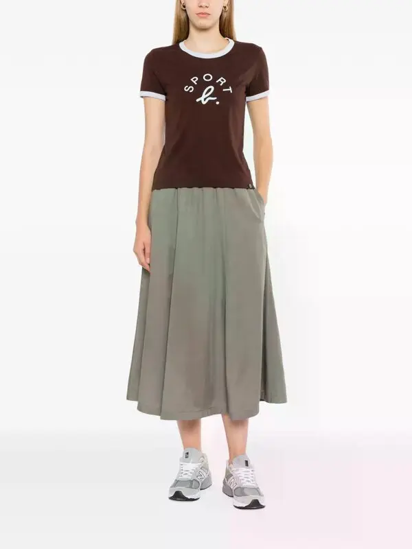 AGNES B. Elasticated Waistband Skirt