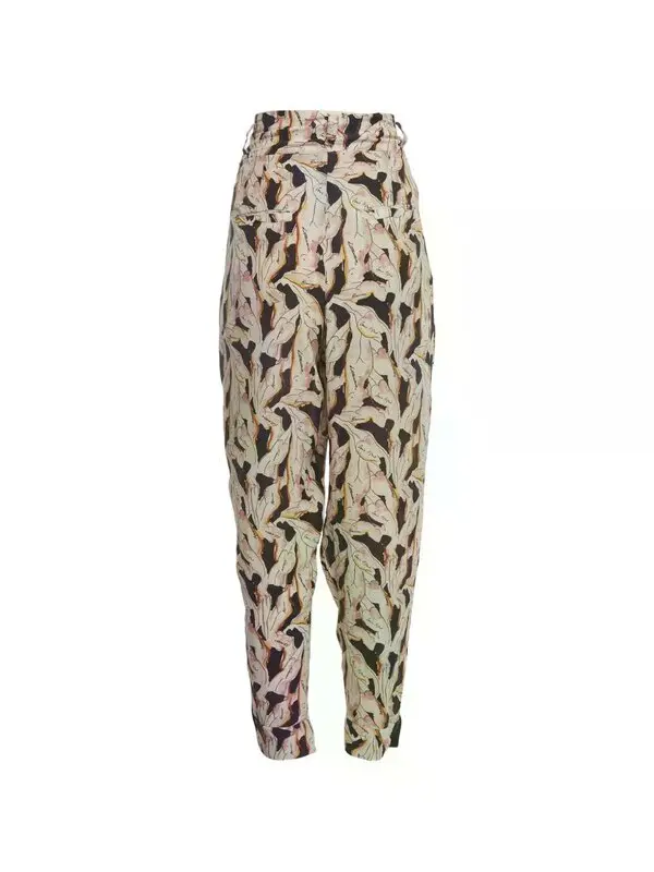 Sonia Rykiel Paris Abstract Print Crepe Trousers