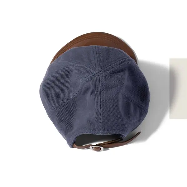 Miu Miu Drill And Nappa Leather Baseball Cap