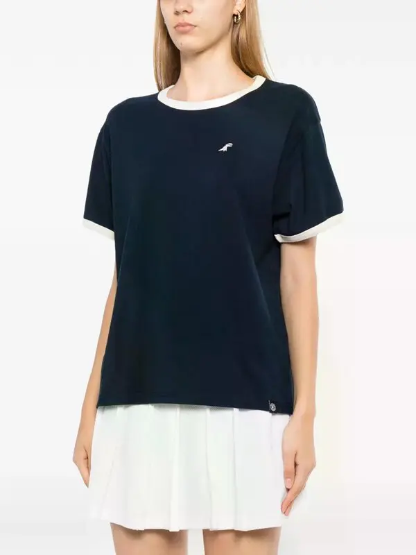 AGNES B. Logo-embroidered T-shirt
