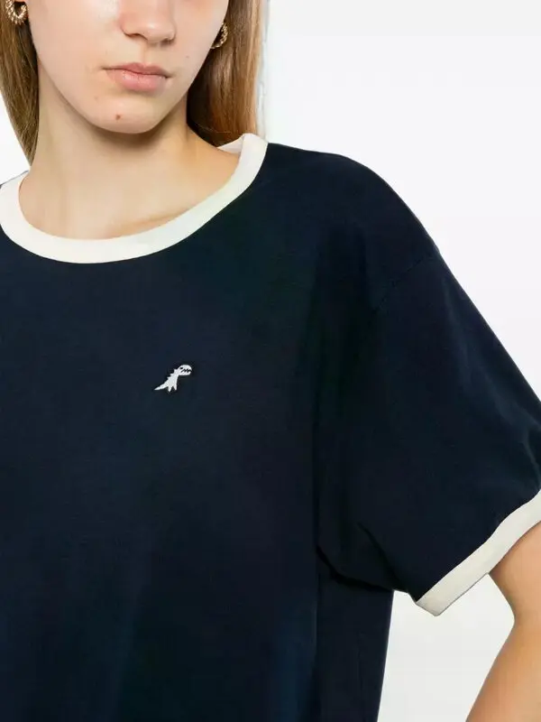 AGNES B. Logo-embroidered T-shirt