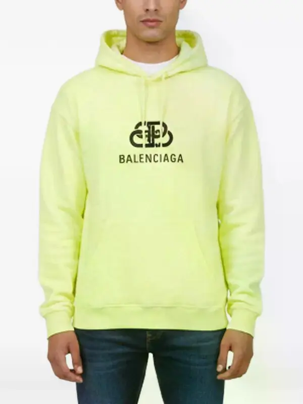 Balenciaga 2019 Logo-print Hoodie - Yellow