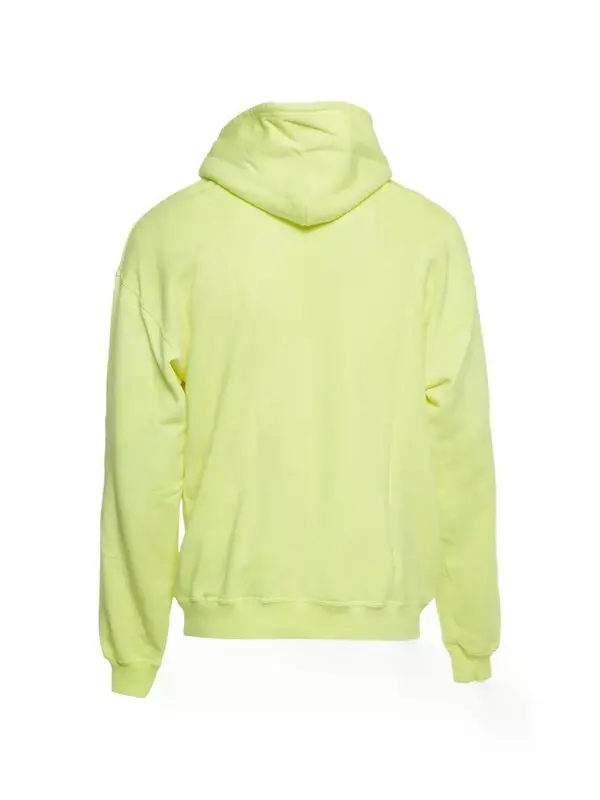 Balenciaga Logo-print Cotton Hoodie - Yellow