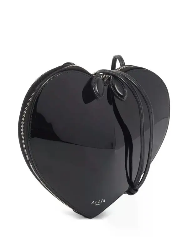 Alaïa Le Coeur Heart Shaped Crossbody Bag - Black