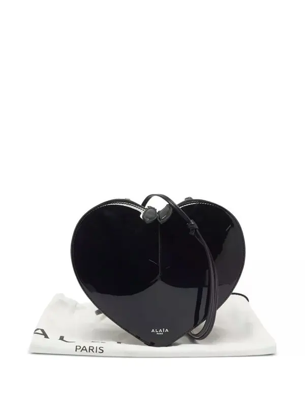 Alaïa Le Coeur Heart Shaped Crossbody Bag - Black