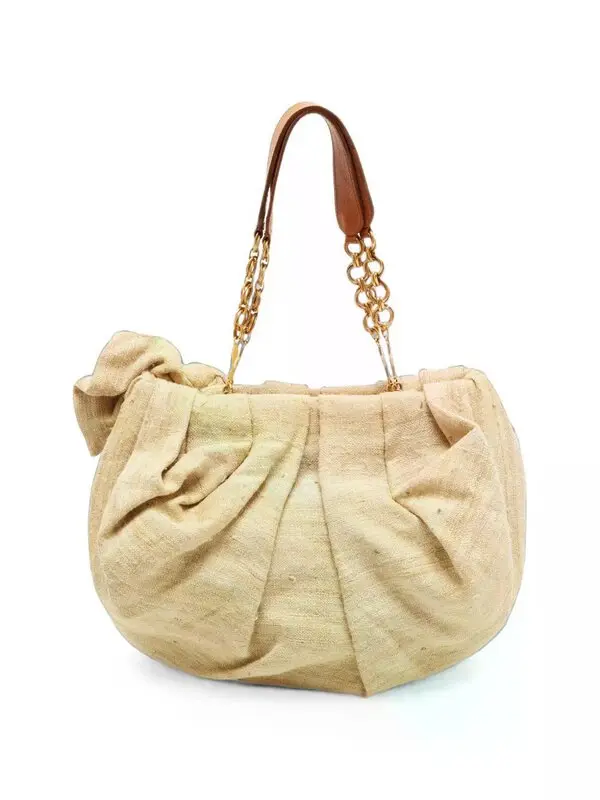 CHRISTIAN LOUBOUTIN Bow Pleated Hobo Bag