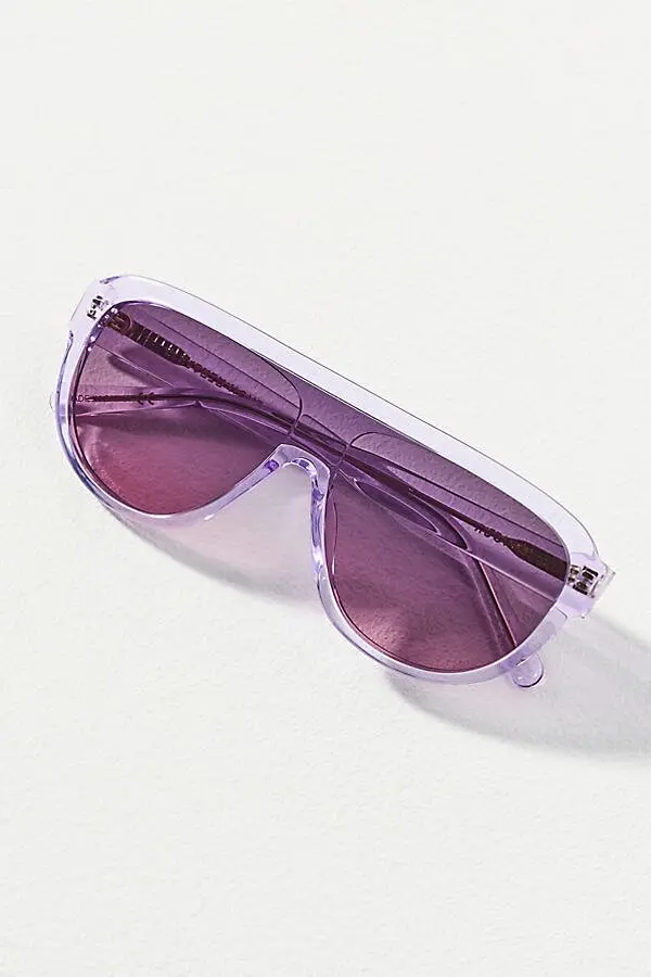 ELEVENTH HOUR Translucent Aviator Sunglasses - Lavender