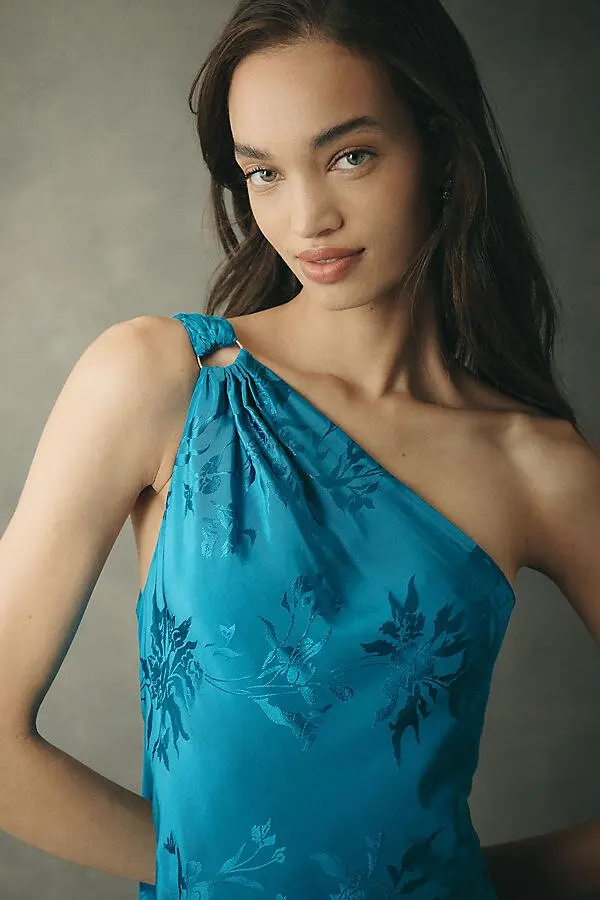 Hemant & Nandita One-shoulder Maxi Dress