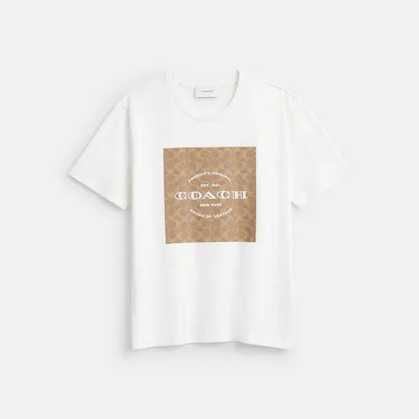 COACH Signature Logo T-shirt - White
