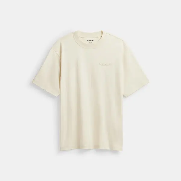 COACH T-shirt In Organic Cotton - Cream