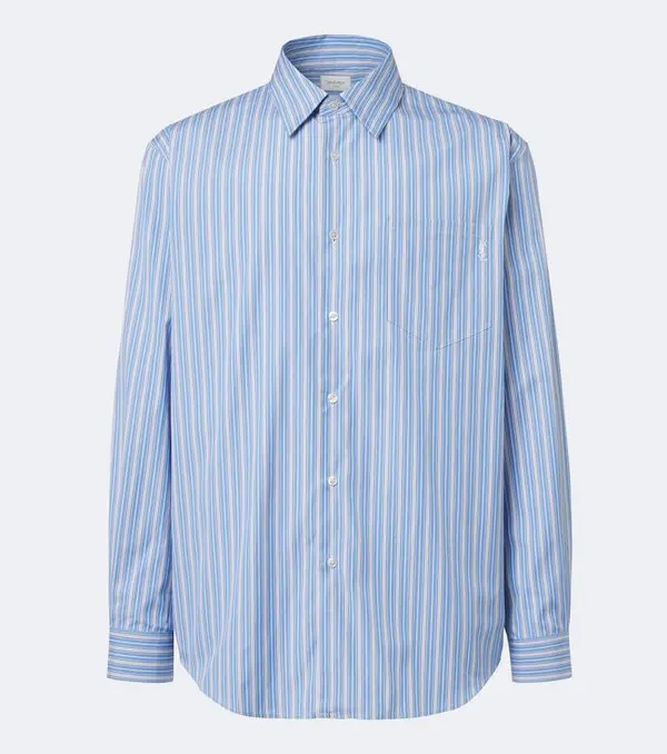 Saint Laurent Striped Cotton Poplin Shirt