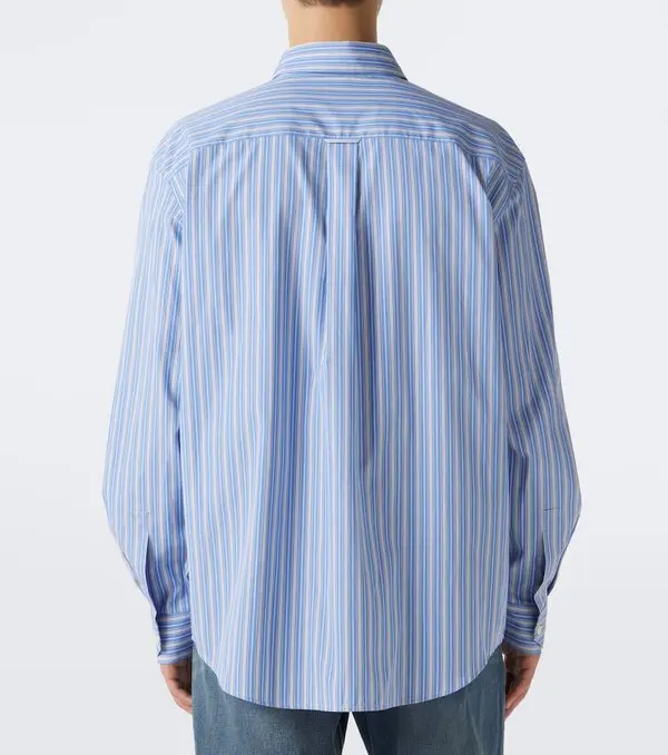 Saint Laurent Striped Cotton Poplin Shirt