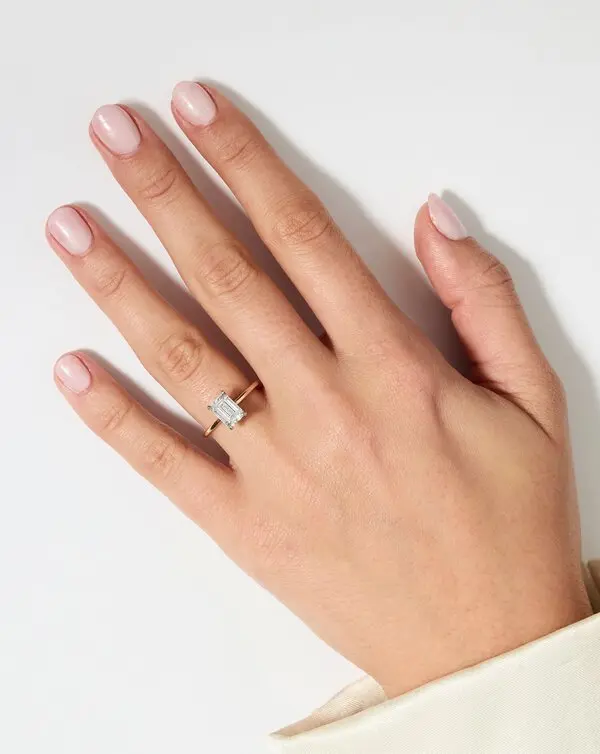 Ring Concierge 2.54 Ct. Emerald Lab Diamond Engagement Ring