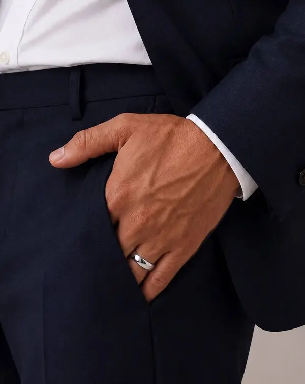 Ring Concierge Mm Comfort Fit Wedding Band - Platinum