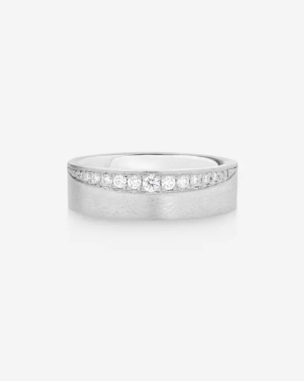 Ring Concierge Diamond Edge Wedding Band In Or Gold - Platinum