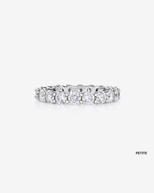 Ring Concierge Round Diamond Eternity Band Wedding Band - Platinum