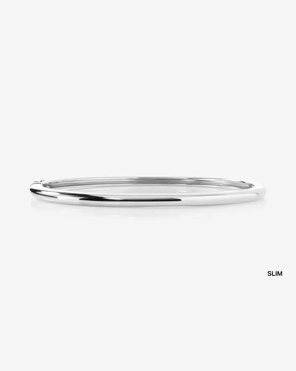 Ring Concierge Stackable Cloud Bangle In Solid Gold Or - Sterling Silver