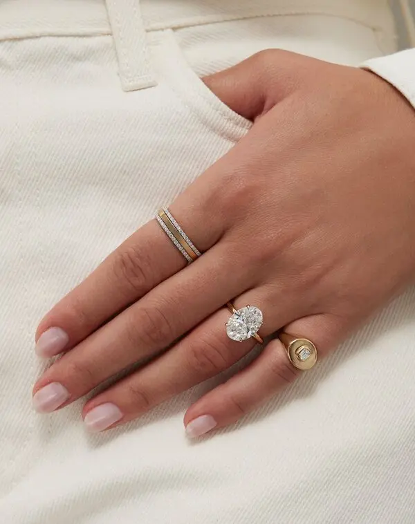 Ring Concierge Personalized Pavé Diamond And Birthstone Eternity Ring