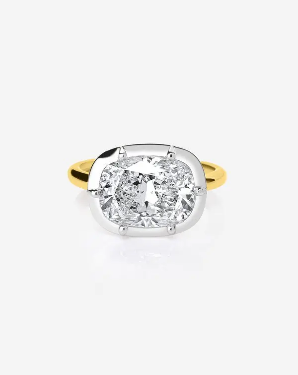 Ring Concierge 3.40 Ct Cushion Lab Diamond Engagement Ring