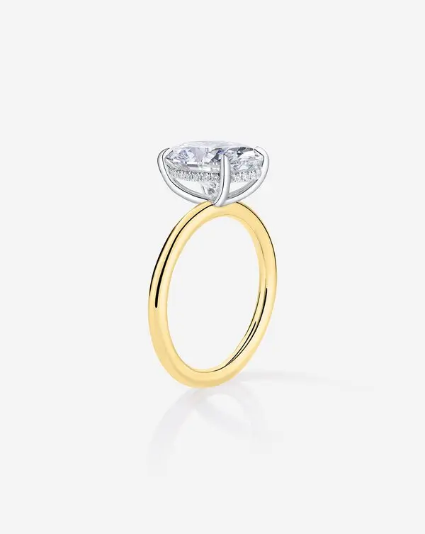 Ring Concierge 3.45 Ct Oval Lab Diamond Engagement Ring In 14k Yellow