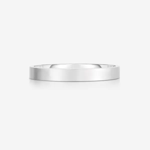 Ring Concierge 3 Mm Flat Wedding Band - Platinum