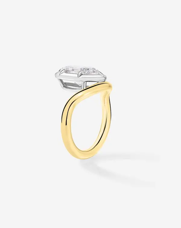 Ring Concierge 3.13 Ct. Oval Lab Diamond Engagement Ring In The Nest Setting