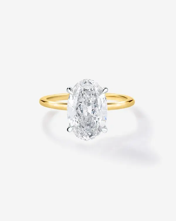 Ring Concierge Oval Lab-grown Diamond Engagement Ring In 14k Yellow