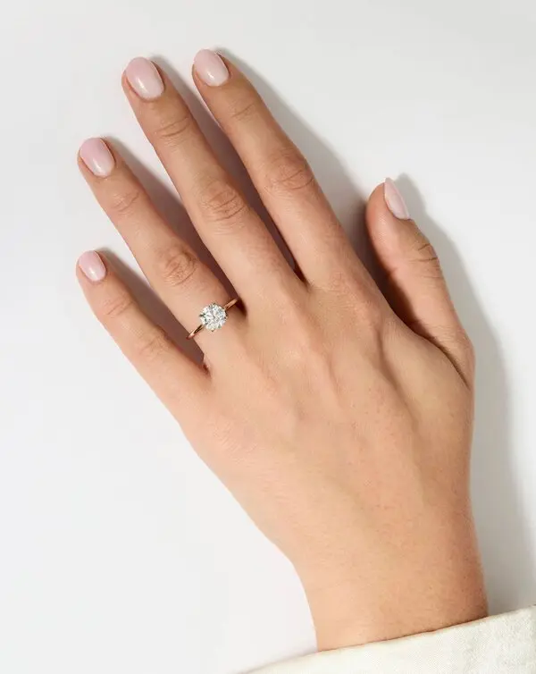 Ring Concierge 2.17 Ct. Round Brilliant Lab Diamond Engagement Ring In Whisper Thin® Setting