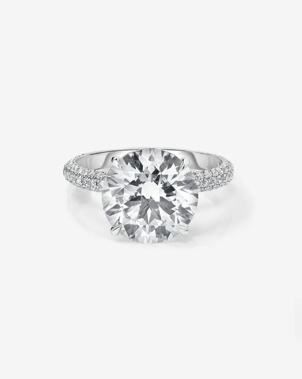 Ring Concierge 3.18 Ct. Round Lab Diamond Pavé Cloud Engagement Ring