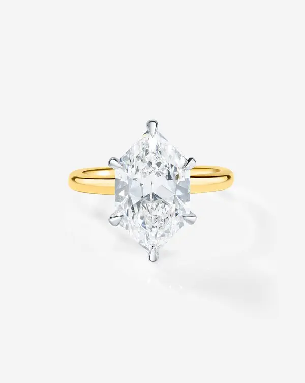 Ring Concierge 3.05 Carat Duchess Brilliant Solitaire Engagement Ring In 14k Yellow