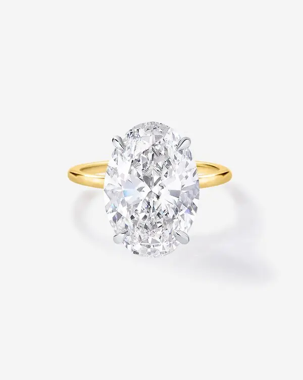 Ring Concierge 4.66 Ct. Oval Lab Diamond Engagement Ring In 14k Yellow