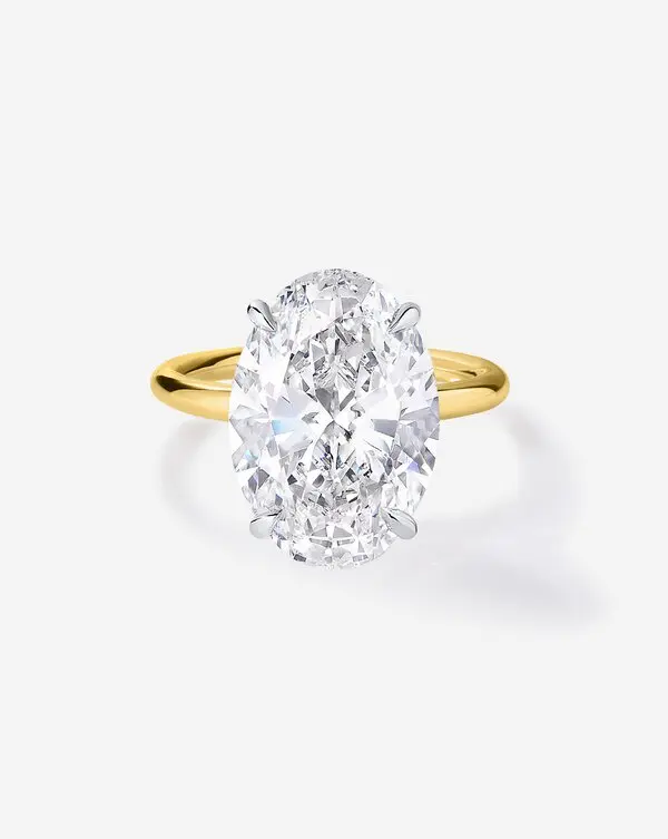 Ring Concierge 4.01 Ct. Oval Lab Diamond Solitaire Engagement Ring